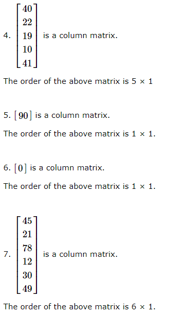 Column Matrix